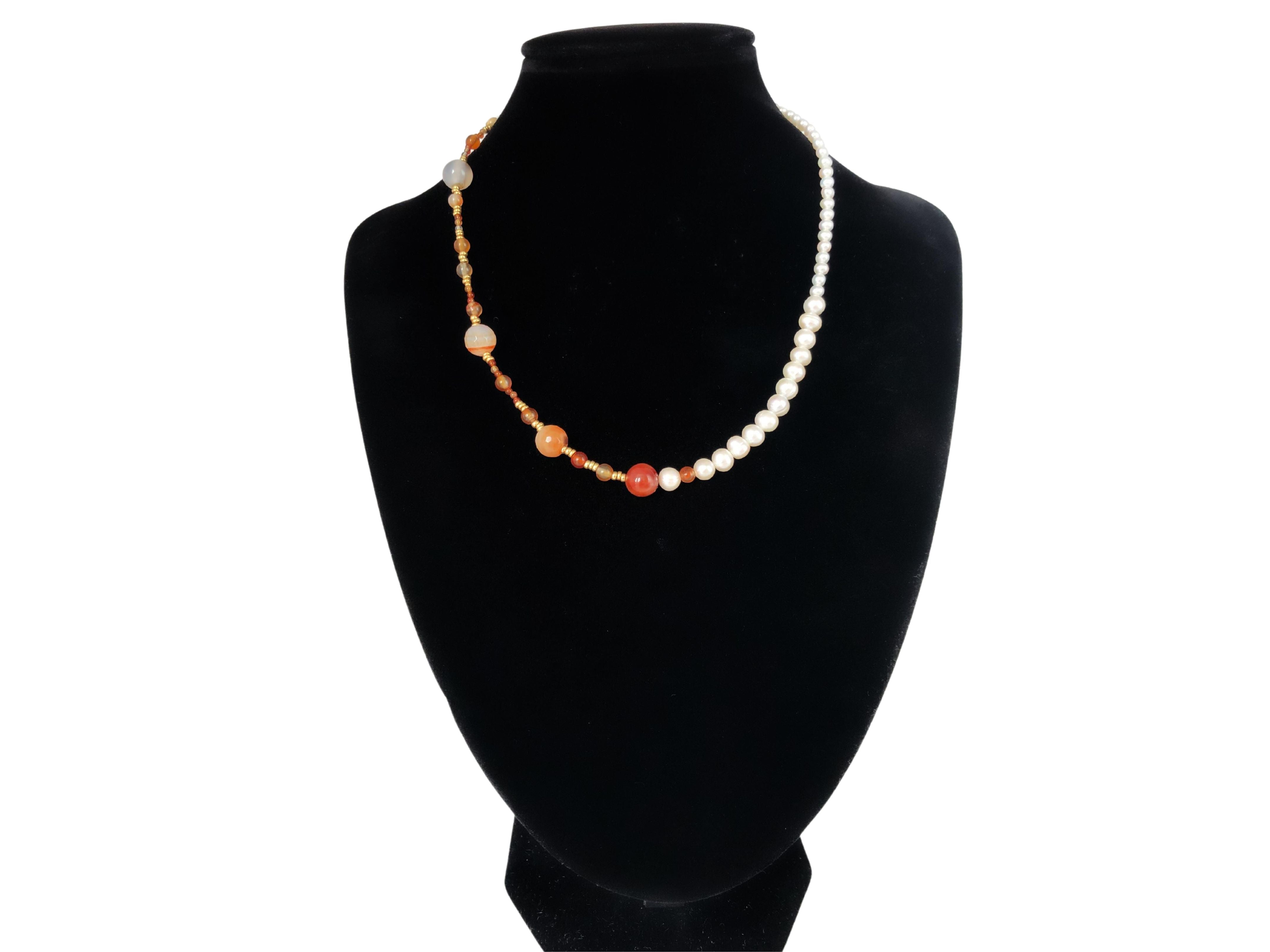 Colier Carneol – MARY DESIGN